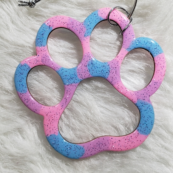 Handmade by me | Accents | Handmade Pastels Paw Print Decor | Poshmark